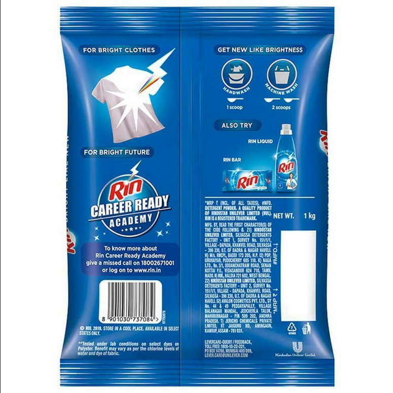 Rin Detergent Powder 1 kg – Zenomart.com
