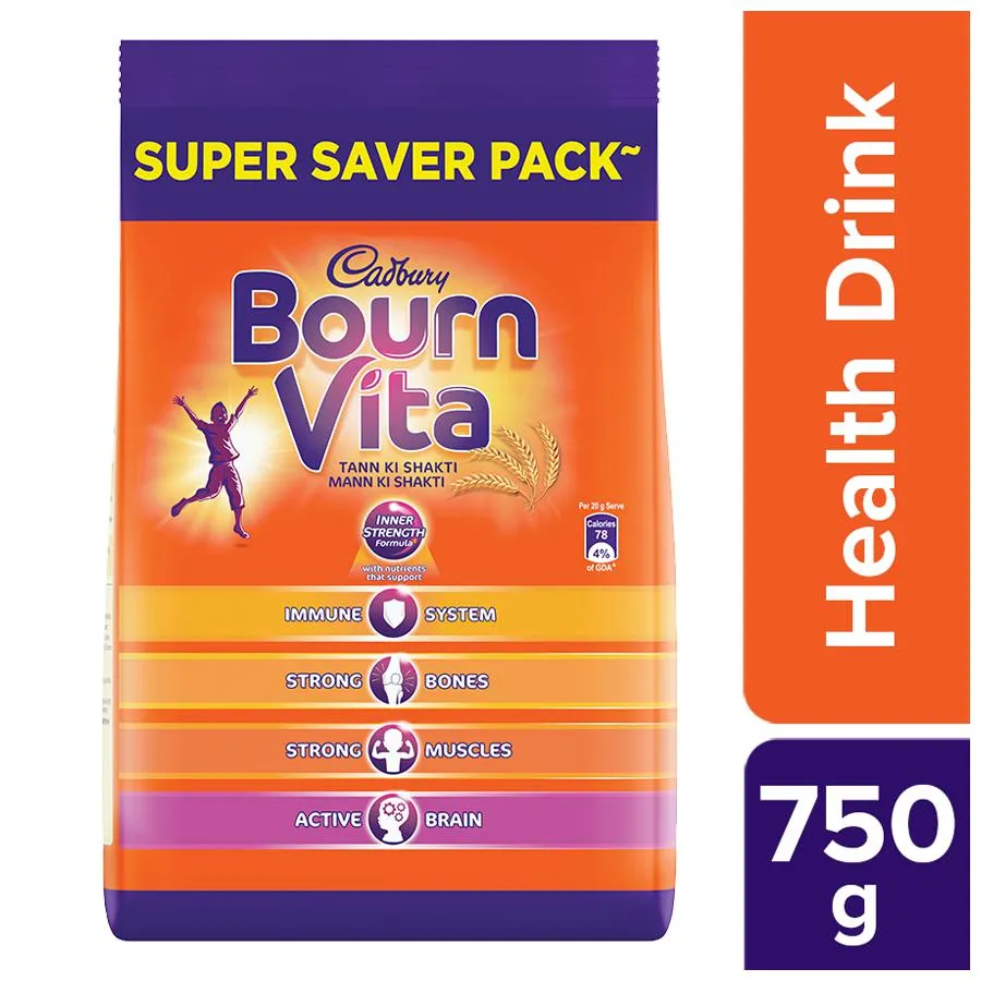 Bournvita Chocolate Health Drink – Bournvita, 750 g Pouch – Zenomart.com