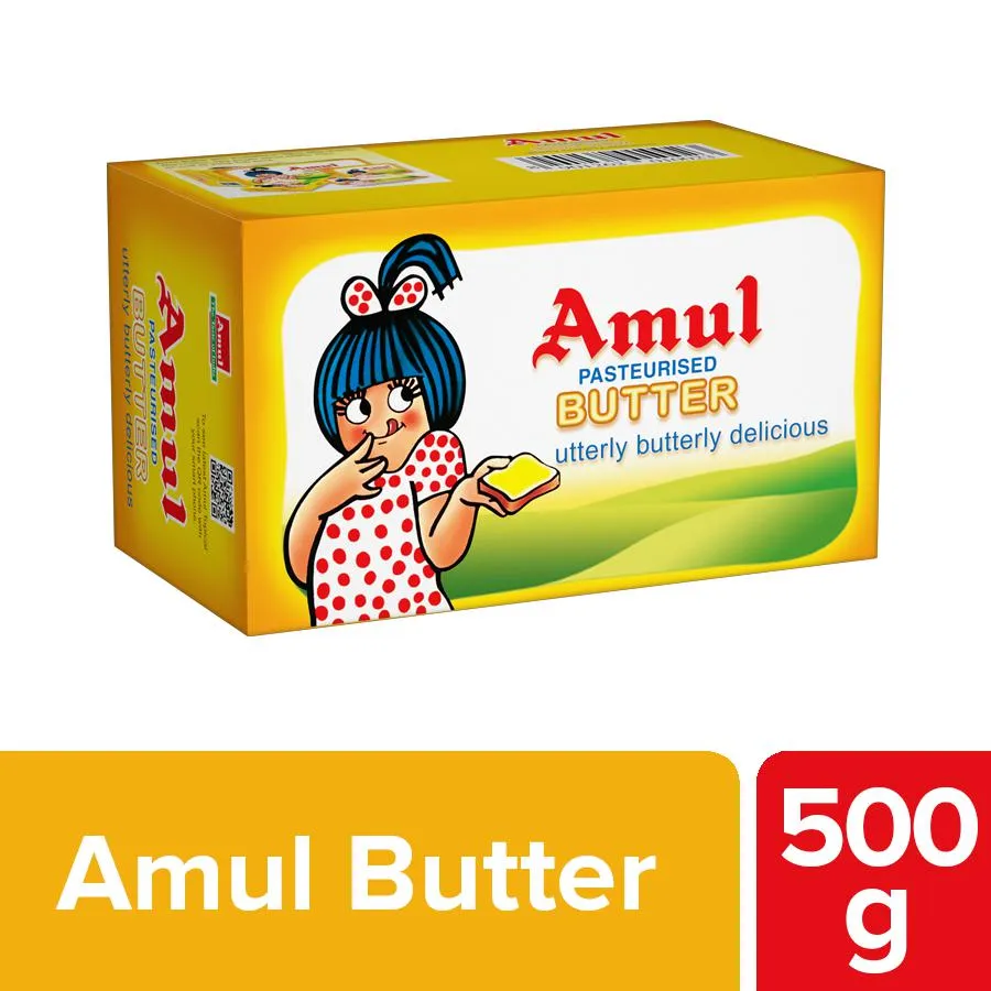 Amul Pasteurised Butter, 500 g Carton – Zenomart.com